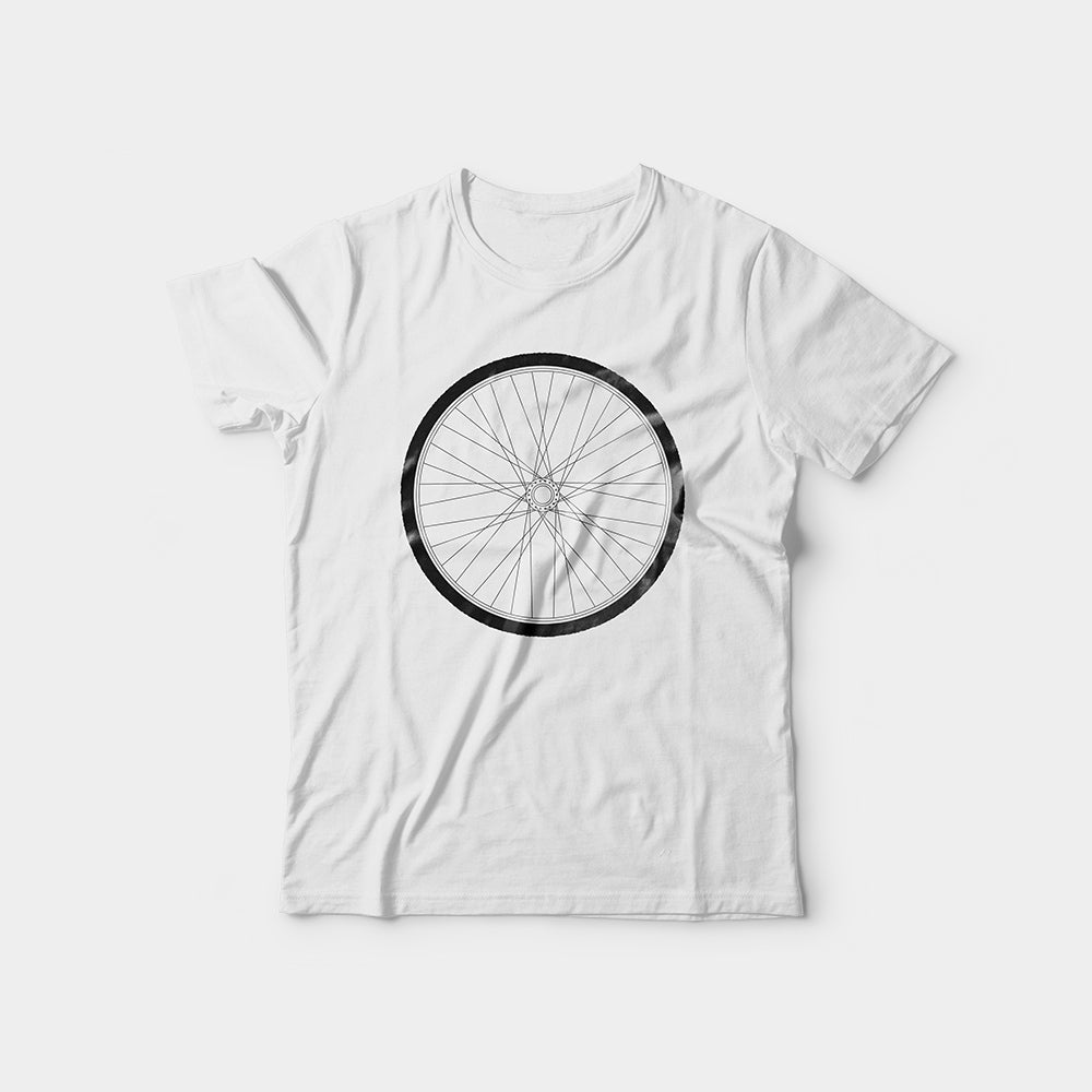Wheel Tee, White | tokyobike